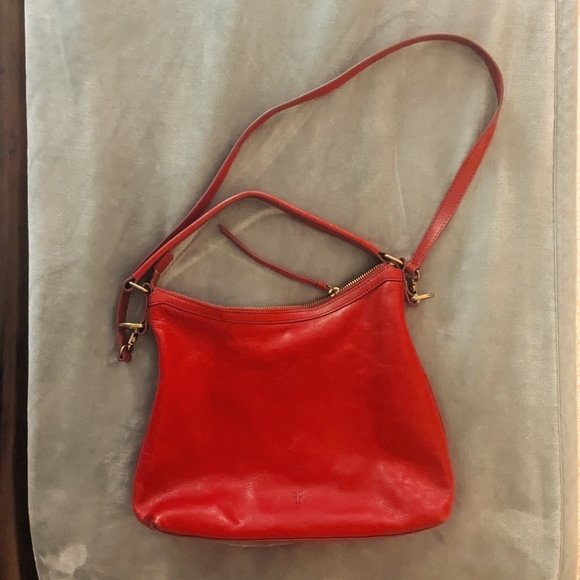 Frye | Bags | Frye Claude Hobo Red | Poshmark